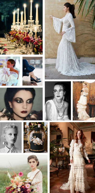 Monday Moodboard - New Romantic Ruffles 80s wedding inspiration - Miss ...
